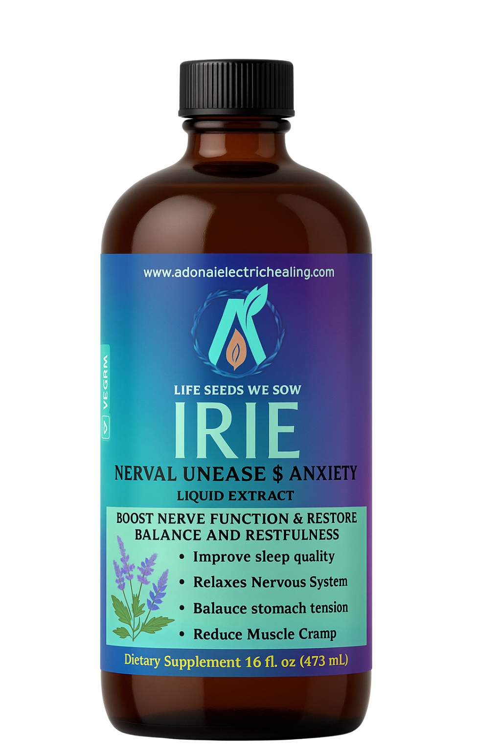 IRIE Liquid Extract | Anxiety & Nervous System Support – Adonai ...